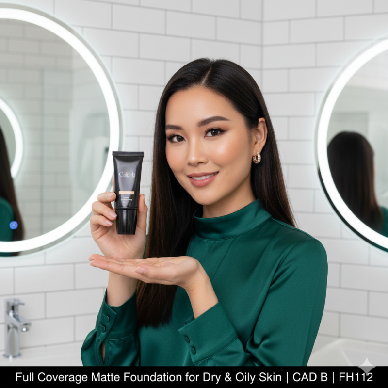 Full Coverage Matte Foundation for Dry & Oily Skin | CAD B | FH112 ...